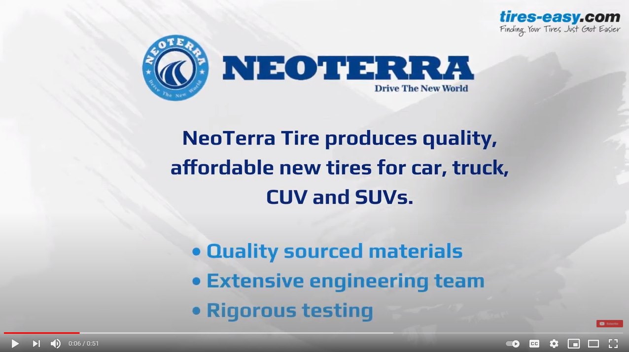 April 2024 Neoterra Tires - Affordable & Dependable Tires - Video