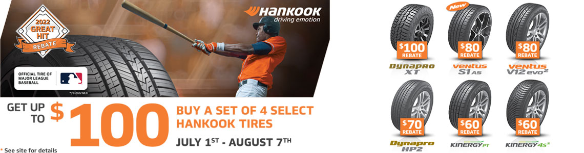 Hankook Tire Rebate 2022 | Tires-easy.com